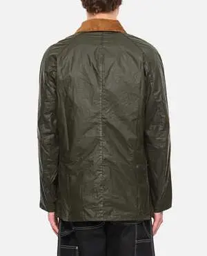 Barbour Jacket With Pockets And Embroidered Logo - Green