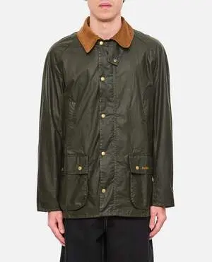 Barbour Jacket With Pockets And Embroidered Logo - Green