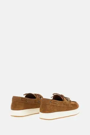 Hogan Suede Leather Sneakers - Marrone