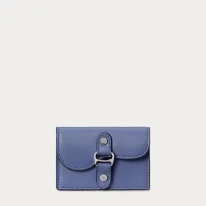 Ralph Lauren Leather Small Tasha Card Case - Carson Blue