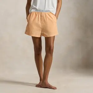 Ralph Lauren Cotton Seersucker Boxer - Cloud/carrot