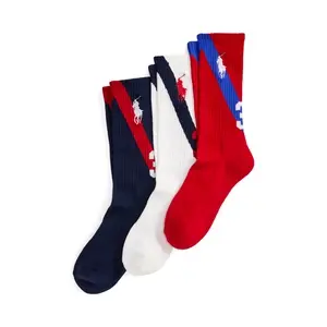 Ralph Lauren Sash-stripe Crew Sock 3-pack