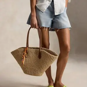 Ralph Lauren Beaded Leather Bag Charm - Sunset Multi