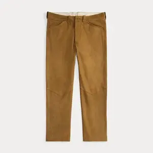 Ralph Lauren Slim Fit Suede Western Pant - Vintage Tan