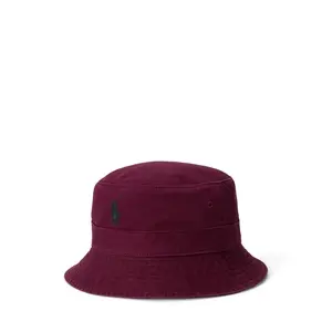 Ralph Lauren Cotton Bucket Hat - Classic Wine