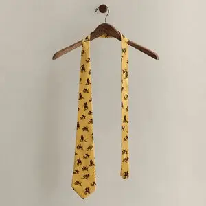 Ralph Lauren Vintage Handmade Silk Neck Tie Yellow