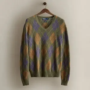 Ralph Lauren Argyle V-neck Sweater