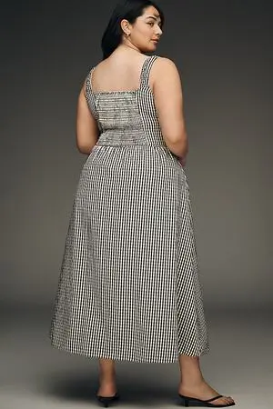 Astr The Label Temperance A-line Buttondown Maxi Dress