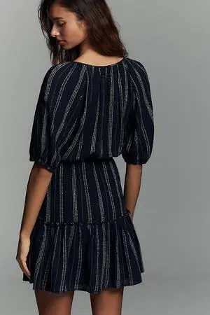 Rails Saba Linen Blend Tiered Mini Dress