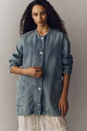 PILCRO Mid-length Denim Chore Jacket