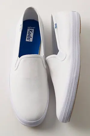 KEDS Champion Canvas Slip-ons - White