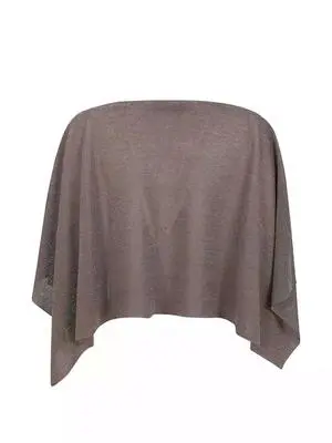 D.exterior Lurex-embellished Cape
