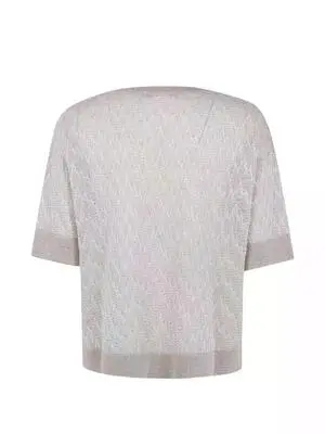 D.exterior Zigzag-pattern T-shirt