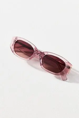 Anthropologie Geometric Rectangle Sunglasses - Taupe