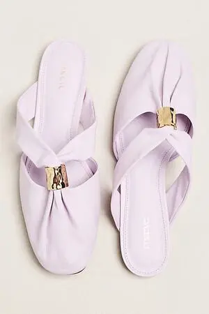 Maeve Hardware Closed-toe Sliders - Lilac