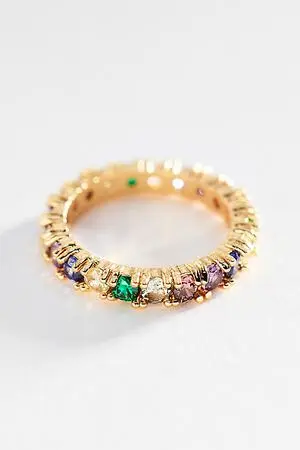 Anthropologie Rabow Crystal Ring - Multi