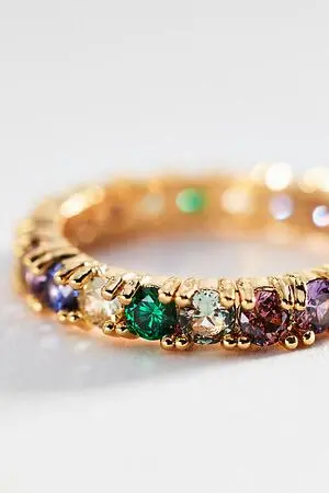 Anthropologie Rabow Crystal Ring - Multi