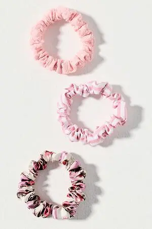 Anthropologie Set Of Scrunchies - Pink