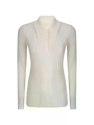 A.p.c. Ribbed Knit Polo Top