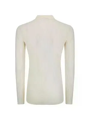 A.p.c. Ribbed Knit Polo Top