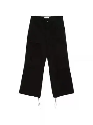 ENTIRE STUDIOS Drawstring Wide Leg Trousers - Black