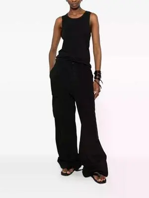 ENTIRE STUDIOS Drawstring Wide Leg Trousers - Black