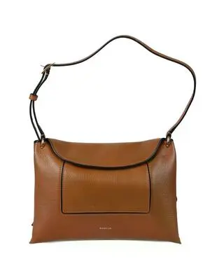 WANDLER Logo-print Tote Bag - Brown