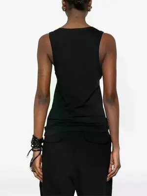 ENTIRE STUDIOS Round-neck Tank Top - Black