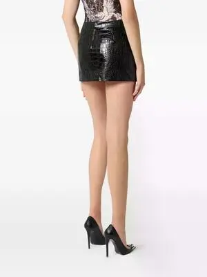 Philipp Plein Logo-plaque Mini Skirt