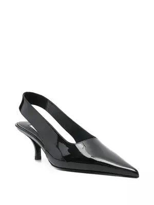 TOTEME Pointed-toe Slingback Pumps - Black