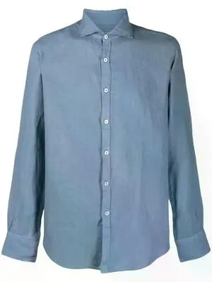 Canali Slim-fit Linen Shirt