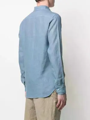 Canali Slim-fit Linen Shirt