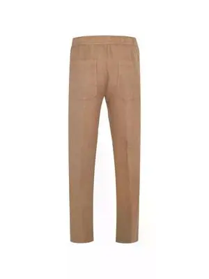 120% Lino Drawstring Trousers - Neutrals