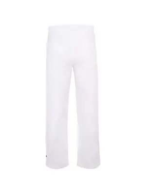 120% Lino Drawstring Trousers - White