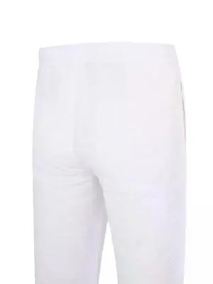 120% Lino Drawstring Trousers - White
