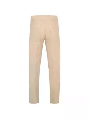 120% Lino Linen Drawstring Trousers - Neutrals