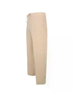 120% Lino Linen Drawstring Trousers - Neutrals