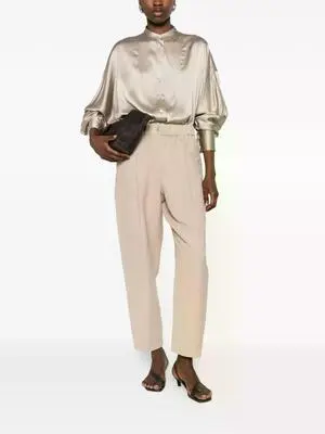 Brunello Cucinelli Elastic-waist Trousers - Neutrals
