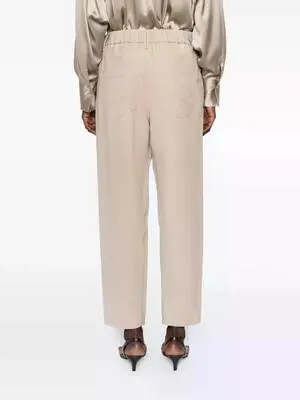 Brunello Cucinelli Elastic-waist Trousers - Neutrals