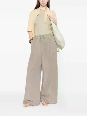 BERWICH Drawstring-waistband Trousers - Brown