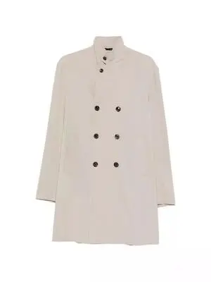 MONTECORE Double-breasted Trench Coat - Brown