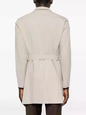 MONTECORE Double-breasted Trench Coat - Brown