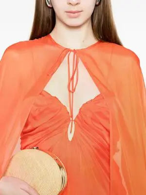 Raquel Diniz Bianca Tie-neck Cape