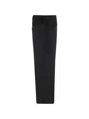 Andamane Zohra Twist-detail Maxi Skirt - Black
