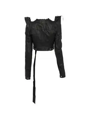 Rick Owens Frayed Jacket - Black