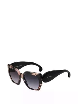 Etro Geometric Frame Sunglasses - Neutrals