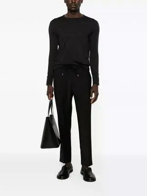 BRIGLIA 1949 Drawstring Trousers - Black