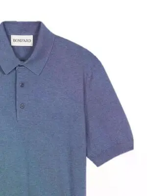 Eric Bompard Knitted Polo Shirt - Blue