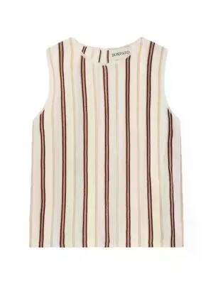 Eric Bompard Striped Knit Top - Neutrals