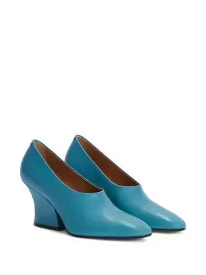 JIL SANDER Leather Pumps - Blue